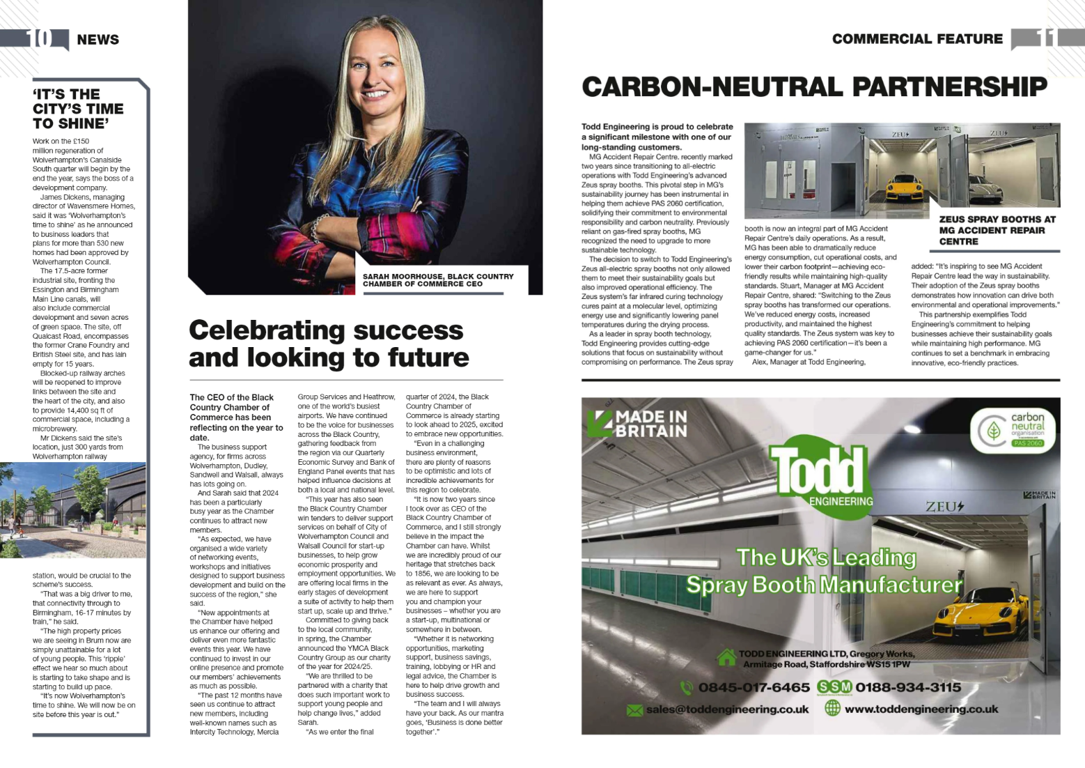 Todd Engineering and MG Accident Repair Centre's Carbon-Neutral Partnership | Todd Engineering ...